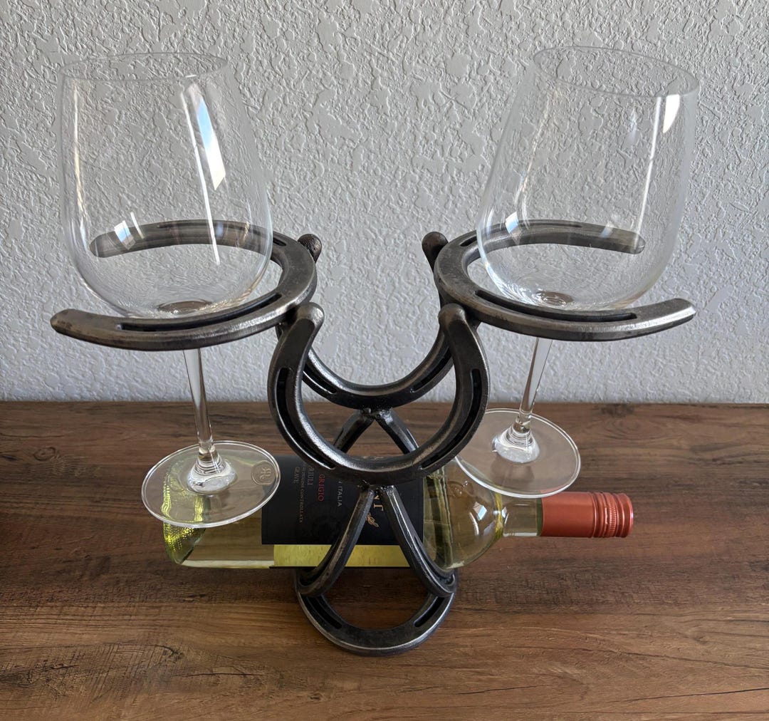 Horseshoe Wine Rack - Etsy