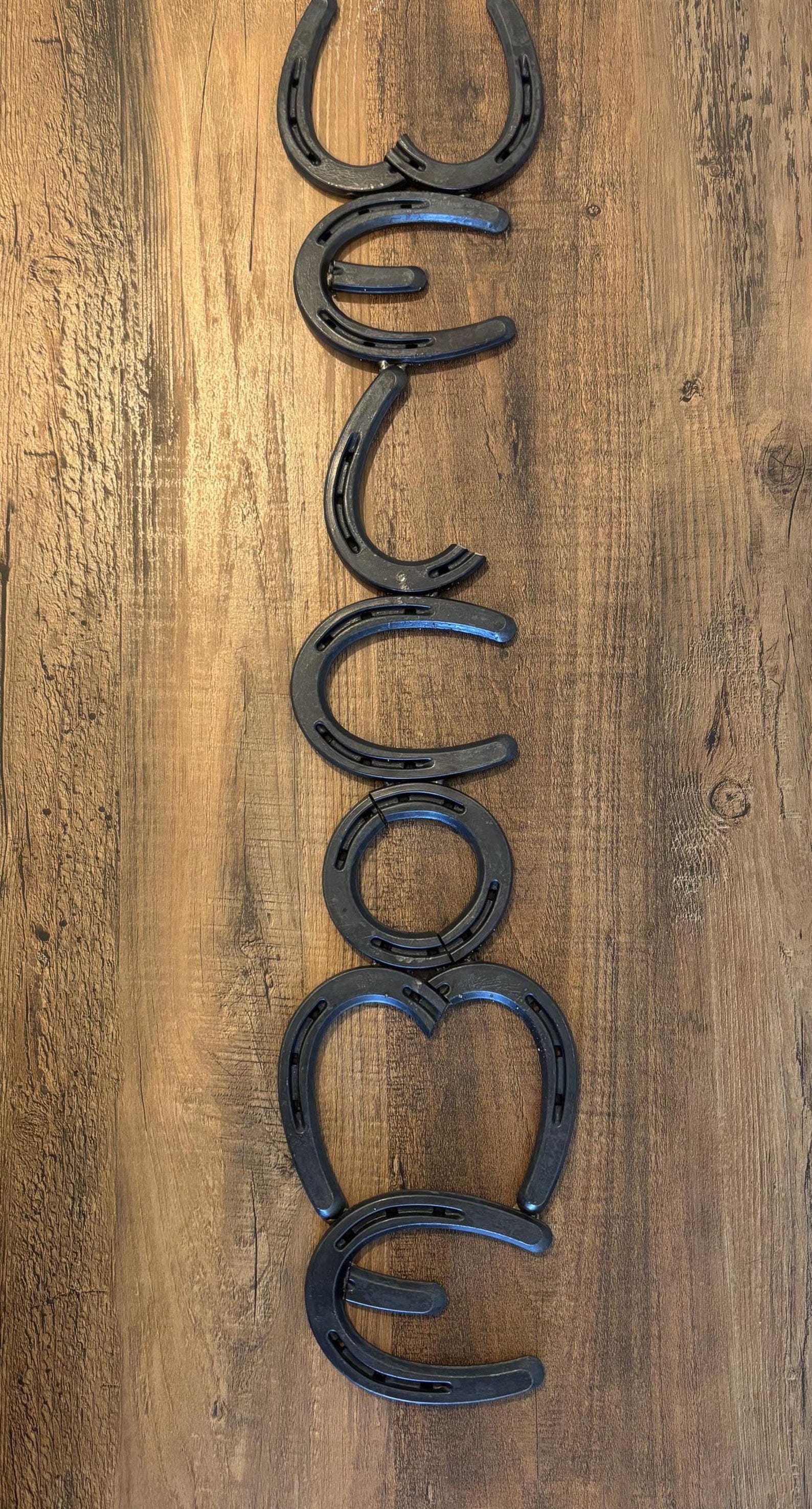 Horseshoe Welcome Sign - Etsy