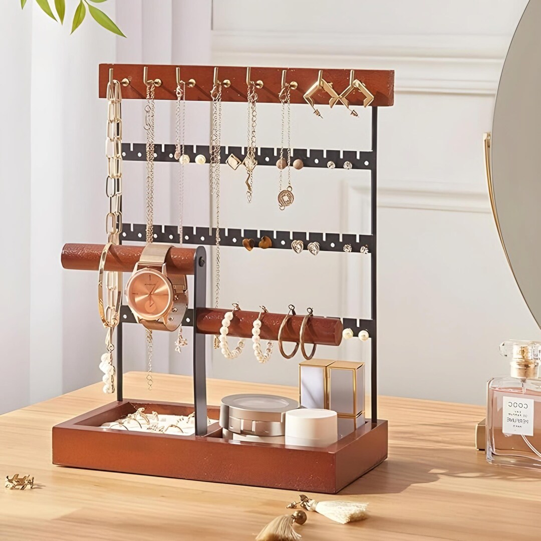Jewelry Stand Organizer for Earrings, Necklaces Holder Rings Bracelets ...
