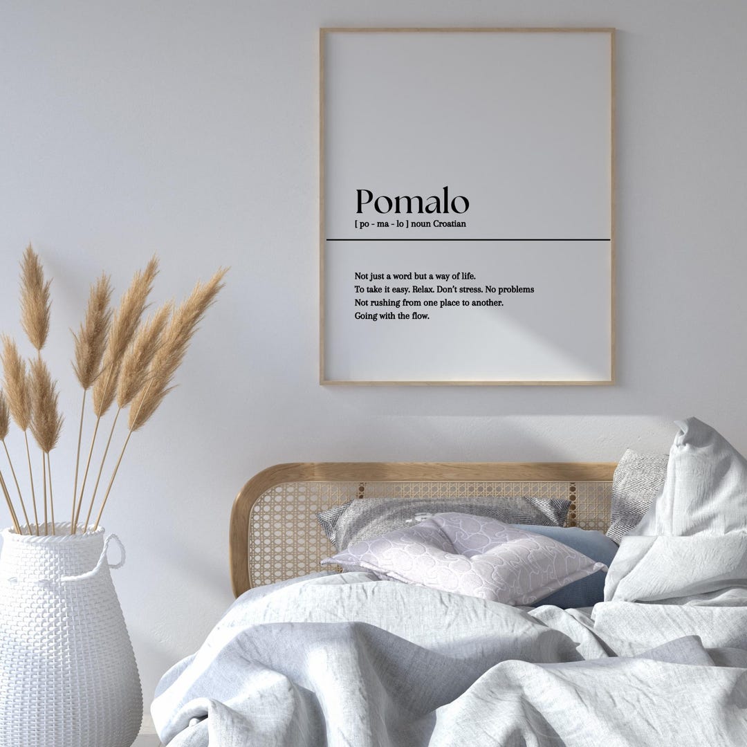 Pomalo Croatian Definition Print, Balkan Home Decor (digital Download ...