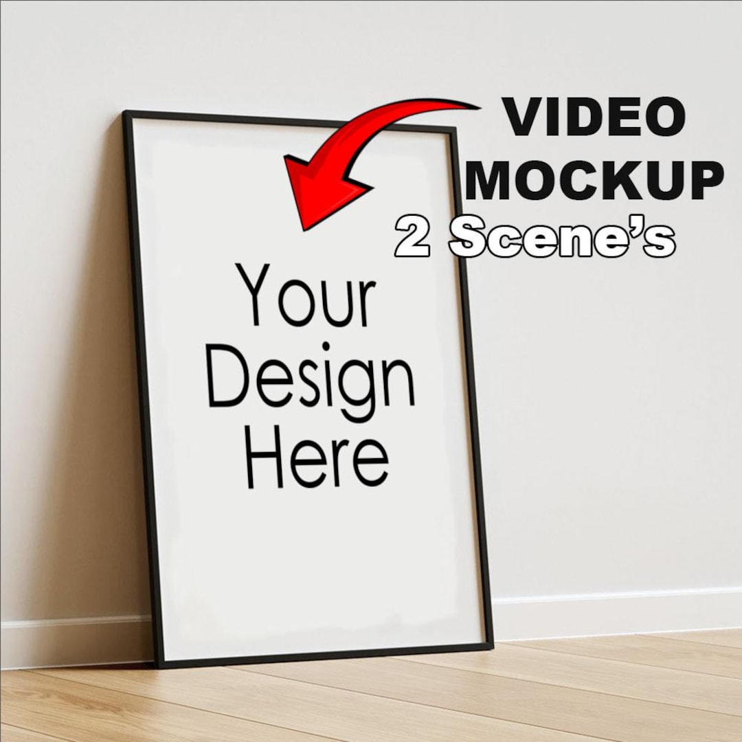 Animated Vertical Frame Mockup | DIN A ISO Standard | Contemporary ...