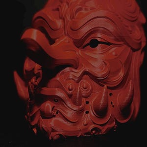3D Printed Tengu Mask: Wearable Oni Demon, Japanese Cosplay - Etsy UK