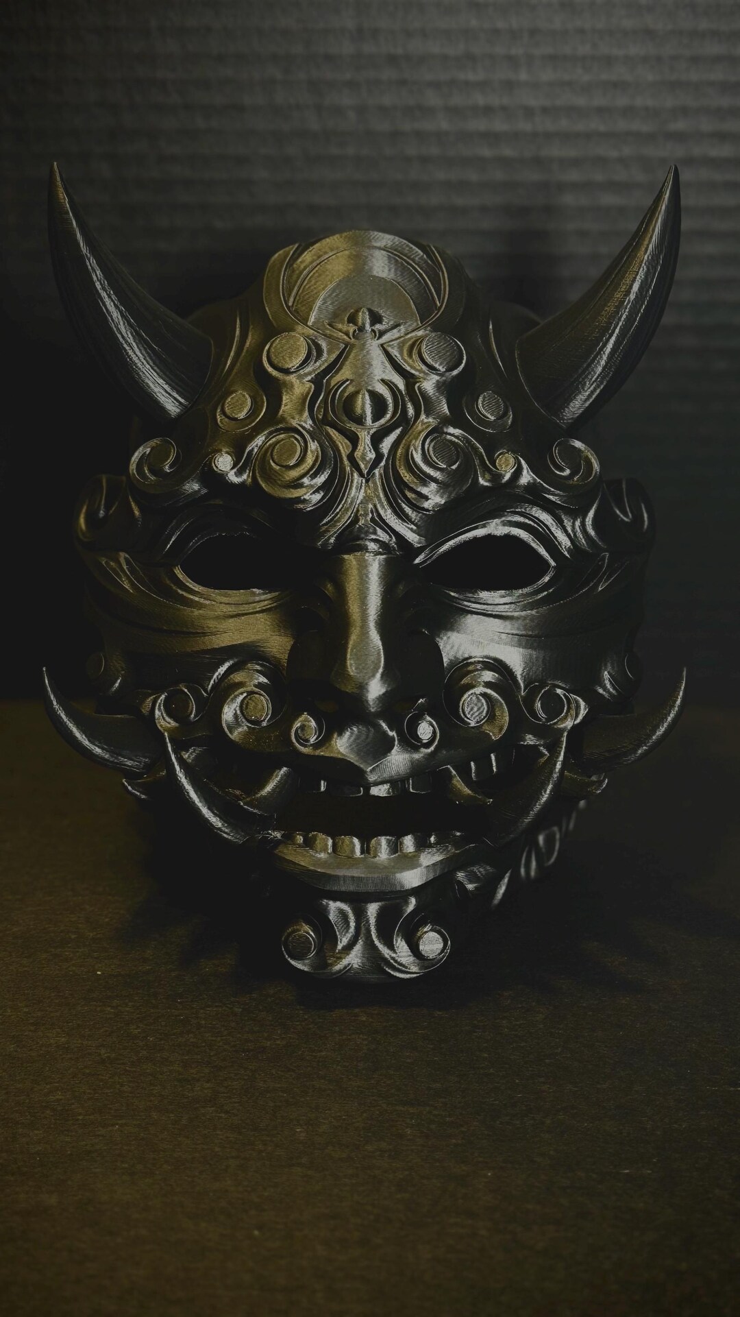 Honnari Hannya Mask – 3D Printed Wearable Oni Demon Mask, Japanese Noh ...