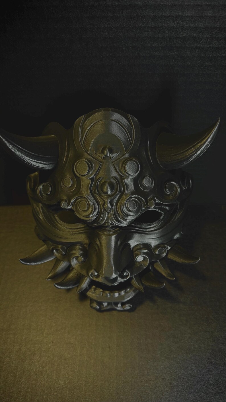 3D Printed Hannya Mask: Wearable Oni Demon, Japanese Noh Kabuki Cosplay ...
