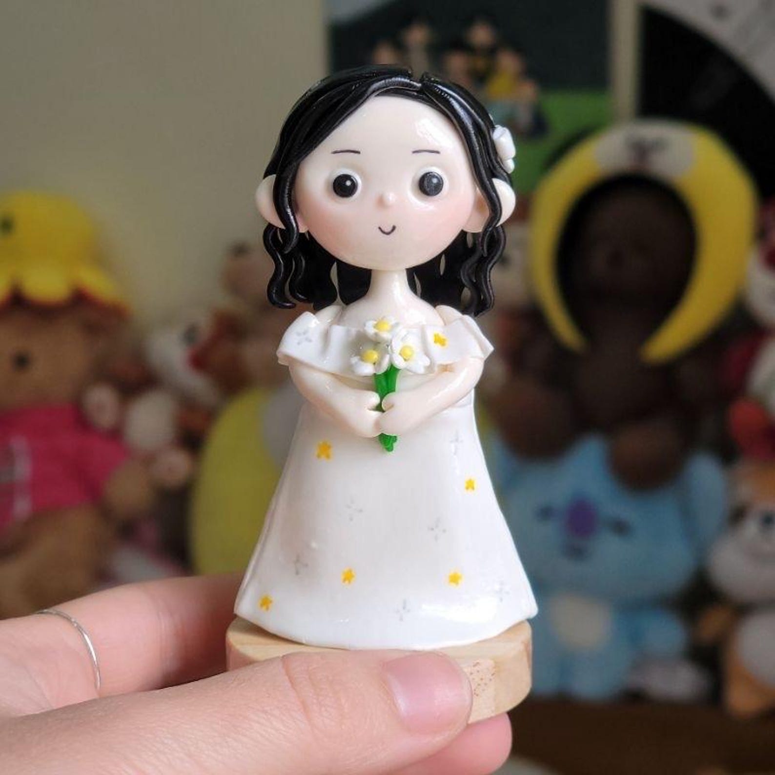 Custom Chibi Clay Figurine – Dry Clay Doll – Personalized Desk Decor ...