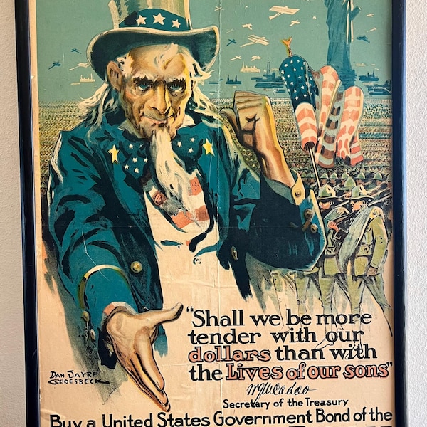 Original Uncle Sam Poster - Etsy