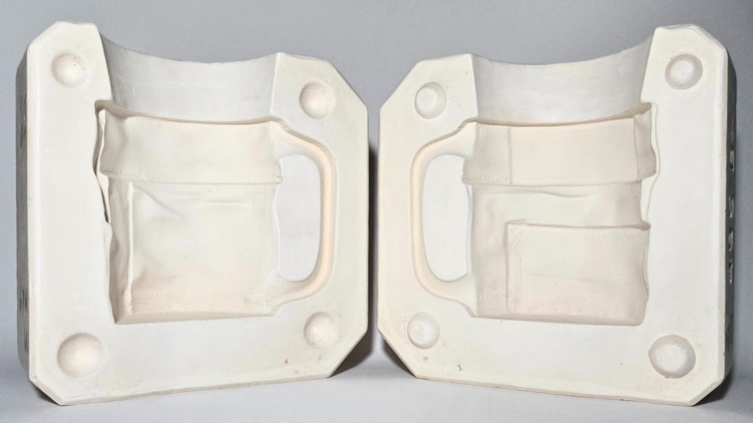 1977 Duncan DM-495B 4.5" Denim Mug Slip Casting Mold for Ceramics - Etsy