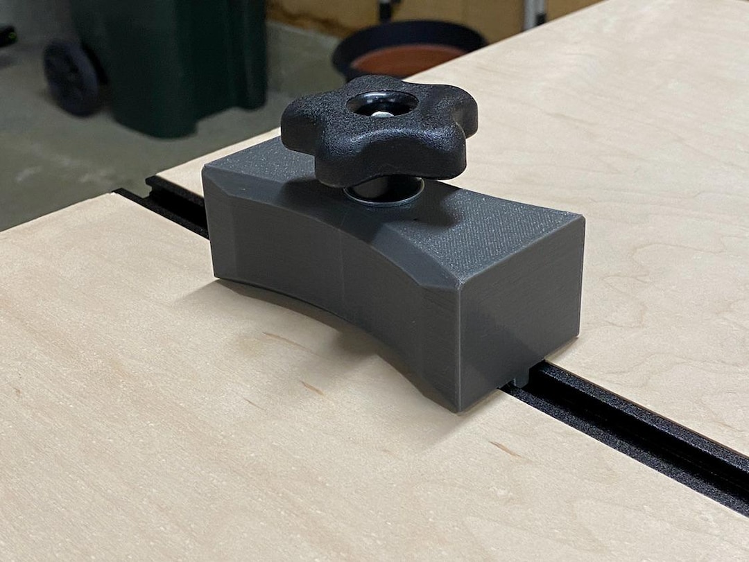 Fenceless Stop Block for Miter Saw Woodworking 3D Printed PETG Black or ...