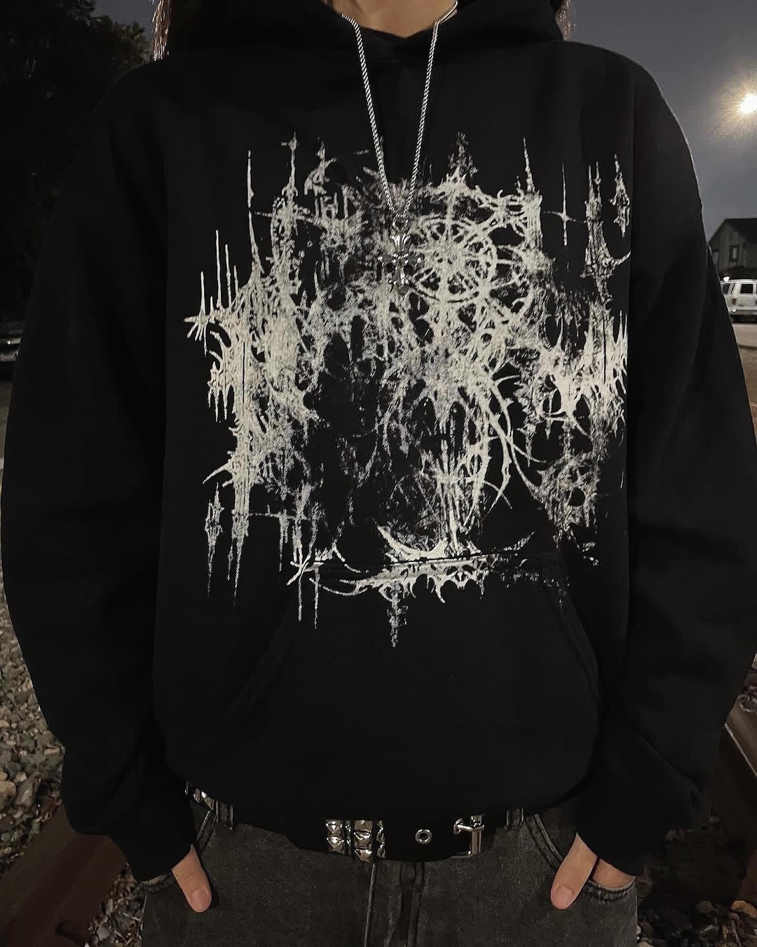 Cyber Sigilism Hoodie Emo Goth Edgy Deathcore Gothic Clothing Heavy ...