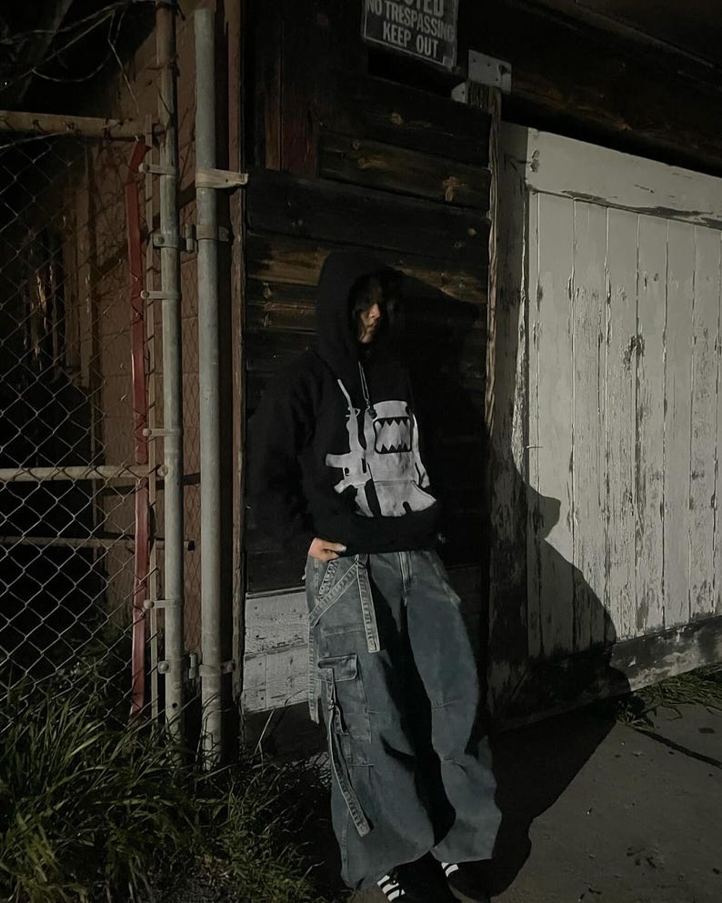 Domo Emo Scene Y2k Fashion Hoodie - Unisex Domo Kun Hoodie - 2000's ...