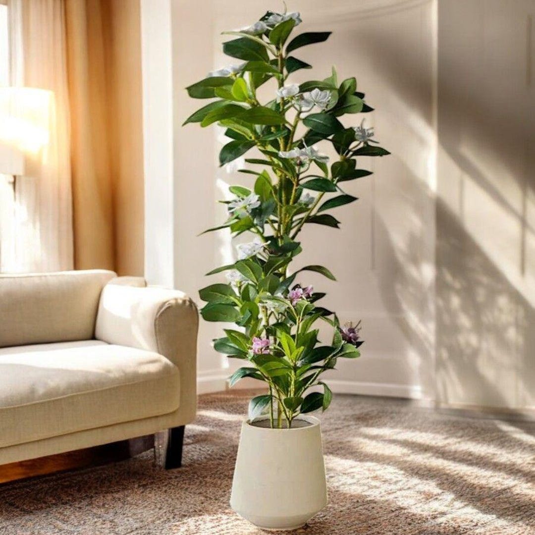 Artificial Tree, Artificial Magnolia Tree, 80-120 Cm, Faux Magnolia for ...