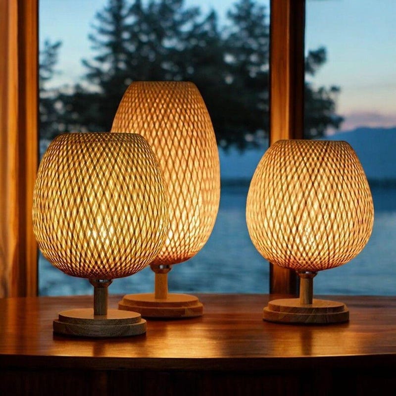 Bamboo Lights - Etsy