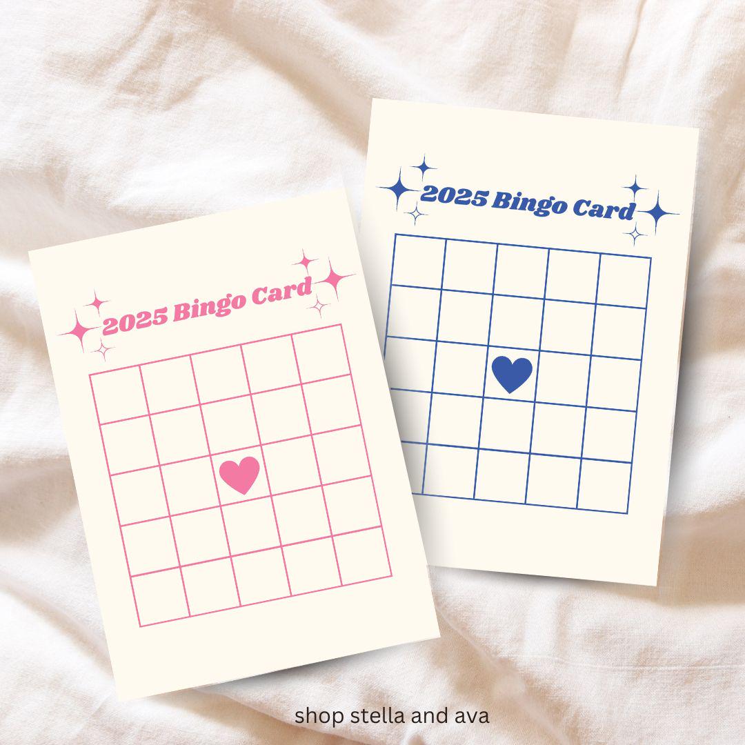 2025 Bingo Card, Bingo Card Template, 2025 Vision Board, 2025 ...