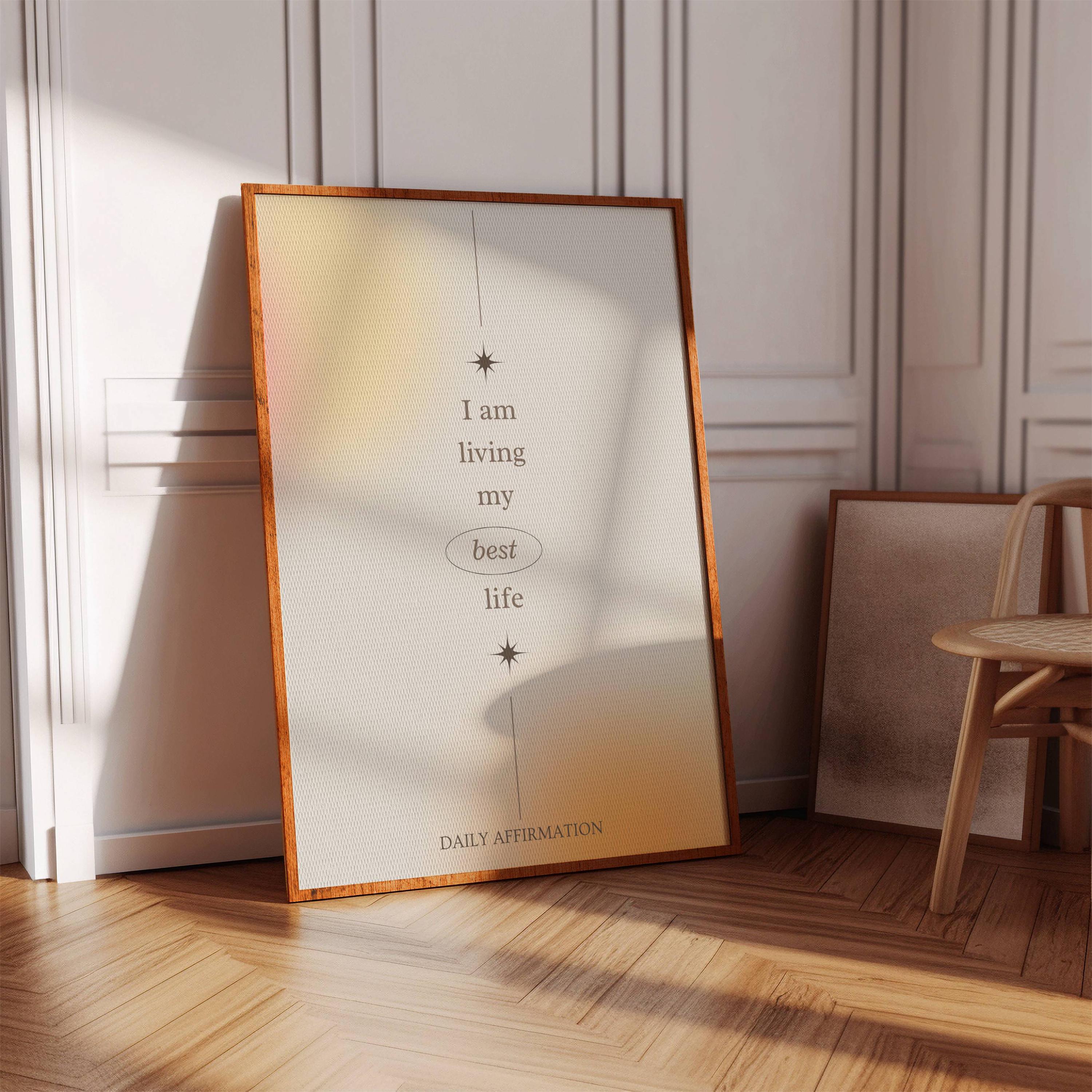 Affirmation Wall Art, Positive Affirmations, Words of Affirmation ...