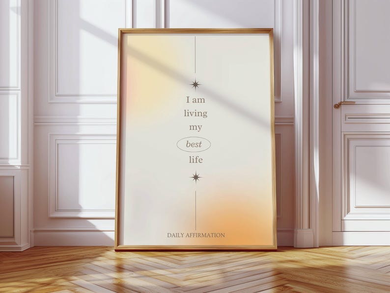 Affirmation Wall Art, Positive Affirmations, Words of Affirmation ...