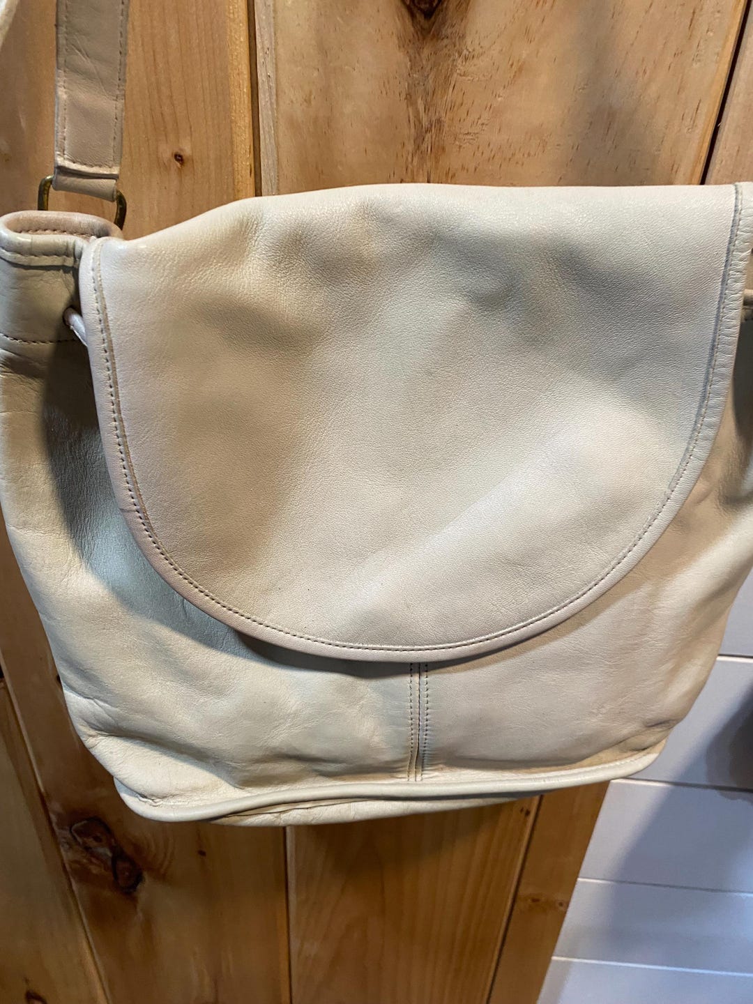 Rare Creamy Bone Colored Coach Leather Vintage Bucket Bag 1980s ...