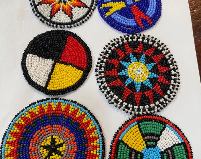 Lot of 6 Traditional Native American Made Beaded Lakota Rosettes - Etsy