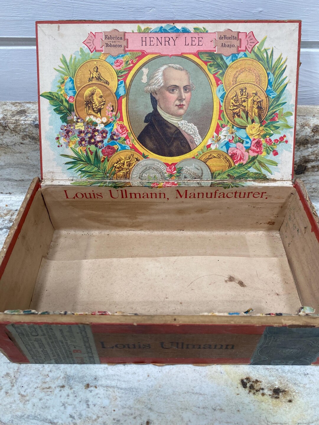 Rare Louis Ullmann Union Made 1880 Wooden Cigar Box With Stamps - Etsy