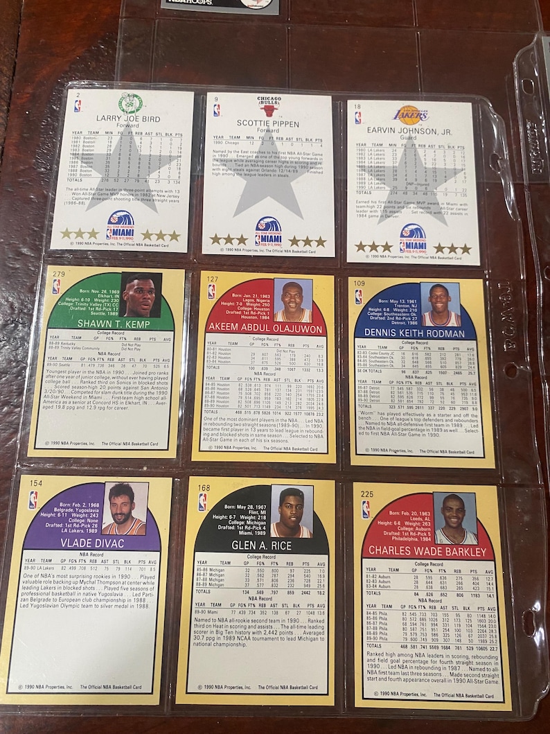 Rare Lot of 1990 NBA Most Valuable Hoops Cards Lot of 20 Mint - Etsy
