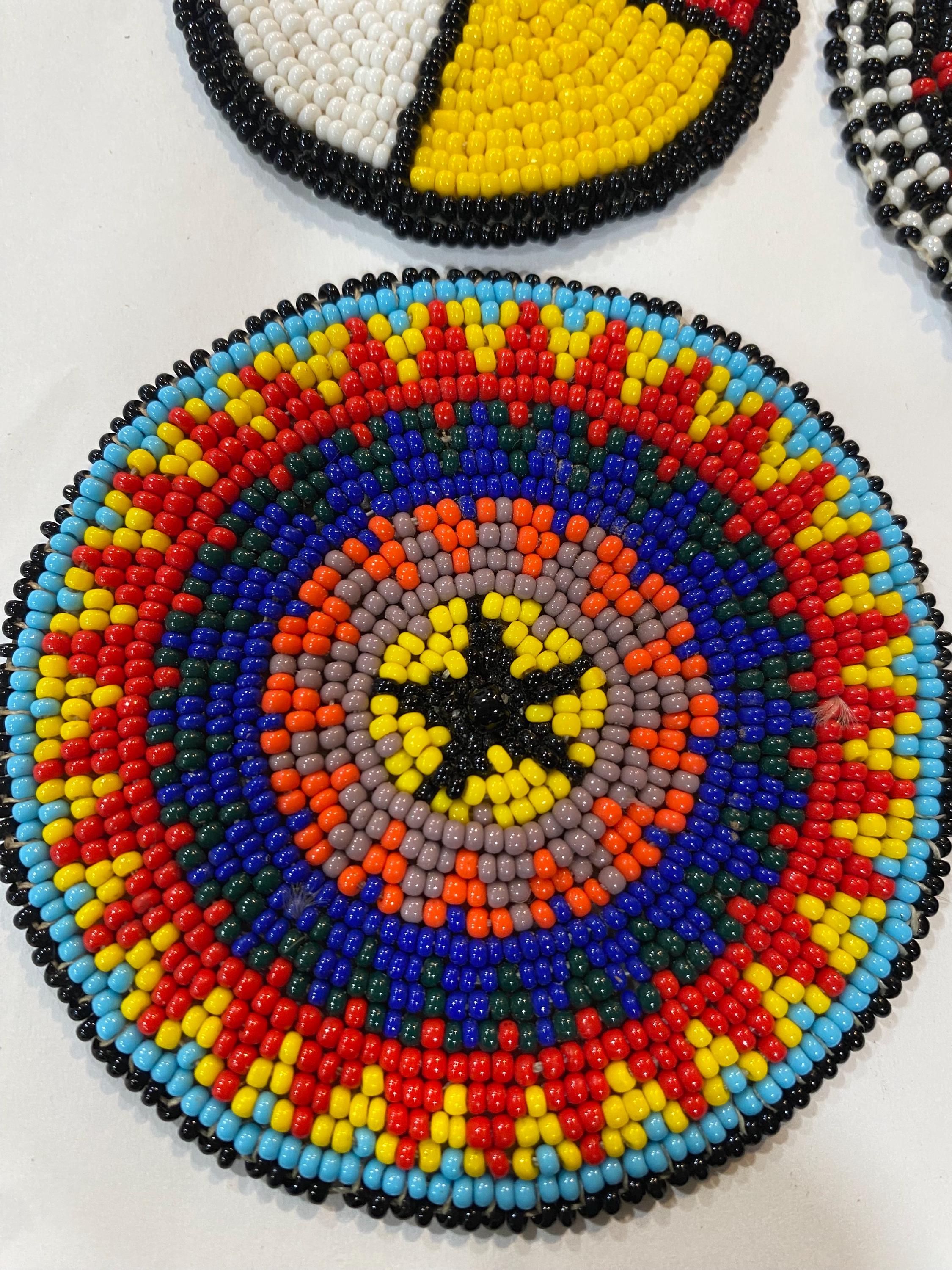 Lot of 6 Traditional Native American Made Beaded Lakota Rosettes - Etsy