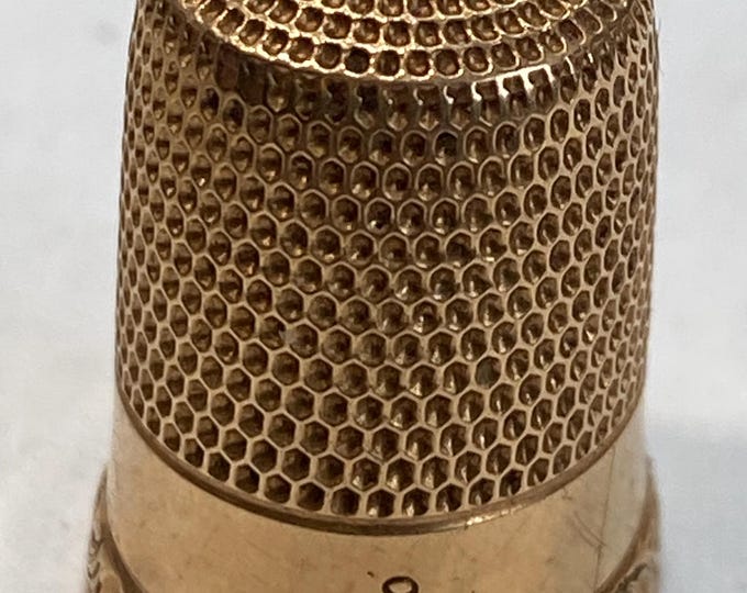 Rare No9 14k Gold Victorian Thimble Has Hallmark - Etsy