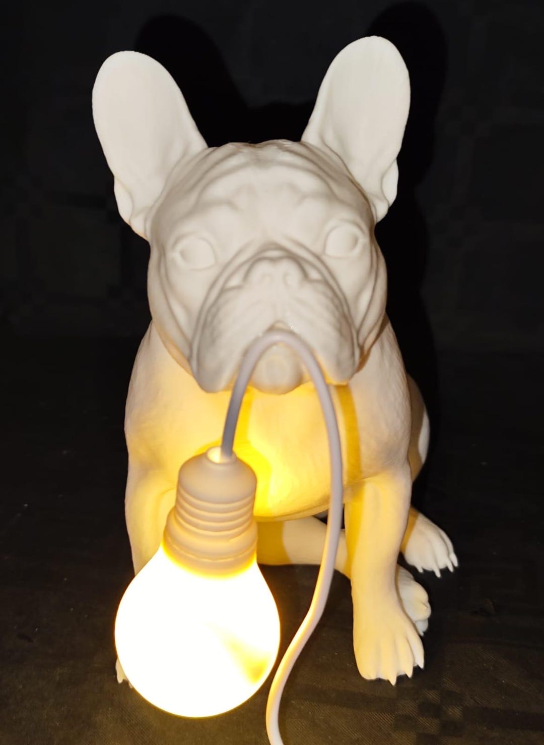 Sitting French Bulldog Lamp/designer Lamp/dog/french Bulldog/3d Printed ...