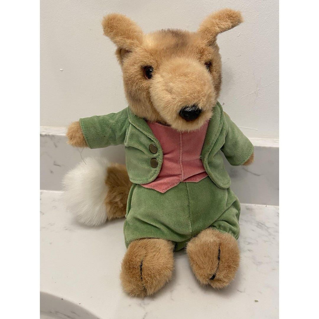 Vtg. Eden Toys Foxy Whiskered Gentleman Beatrix Potter Plush Animal Mr ...