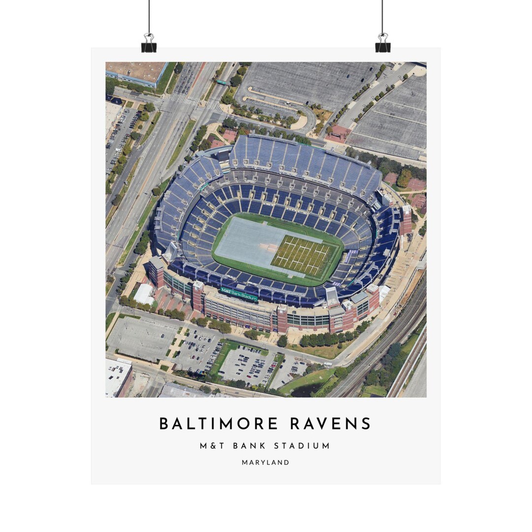 Aerial View Football Stadium Poster 16x20 Baltimore Ravens - Etsy