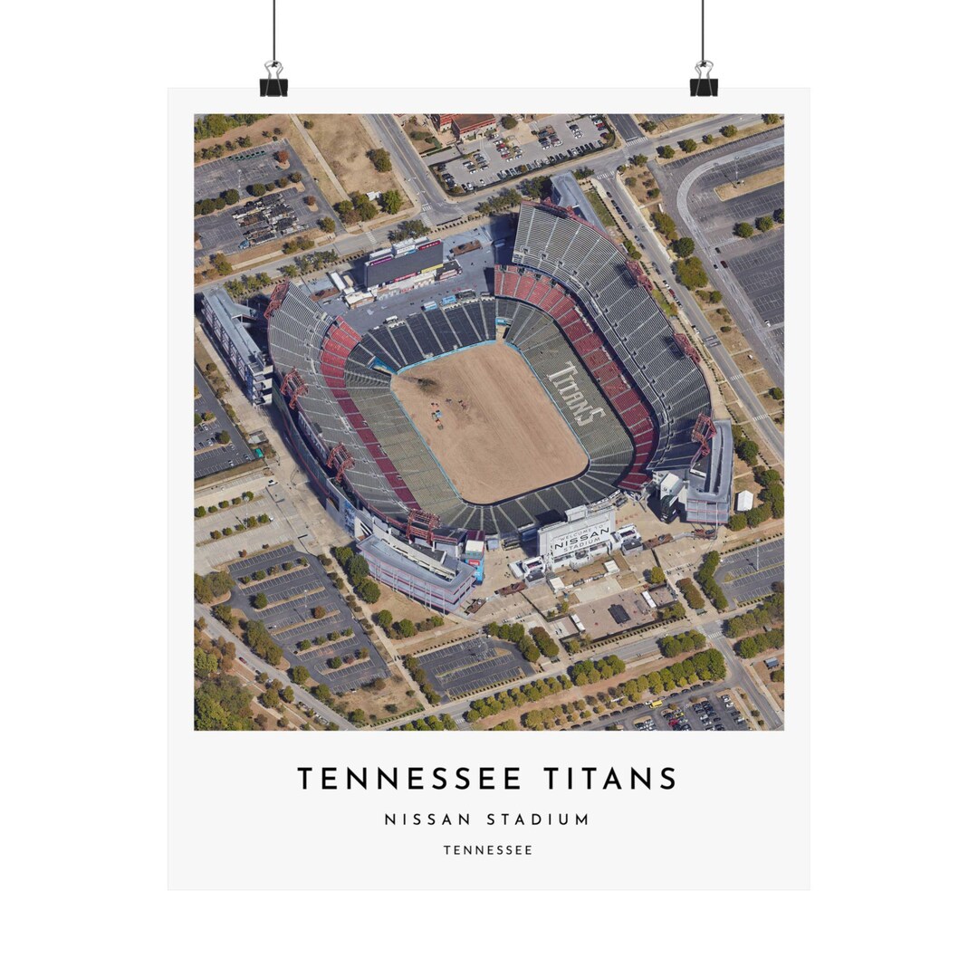 Aerial View Football Stadium Poster 16x20 Tennessee Titans - Etsy