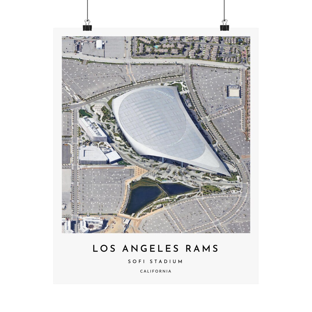 Aerial View Football Stadium Poster 16x20 Los Angeles Rams - Etsy