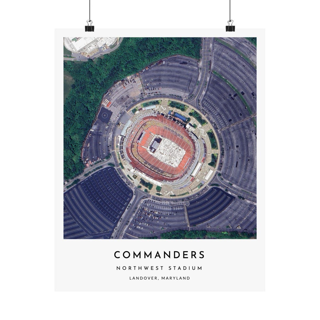 Aerial View Football Stadium Poster 16x20 Washington Commanders - Etsy