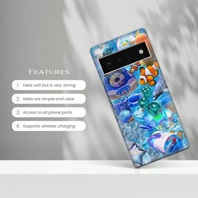 Retro Frutiger Aero Cybercore Phone Case for Pixel 10 9 8, iPhone 17 ...