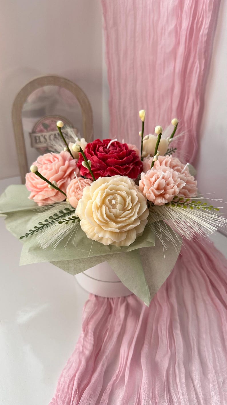 Candle Flower Bouquet - Etsy