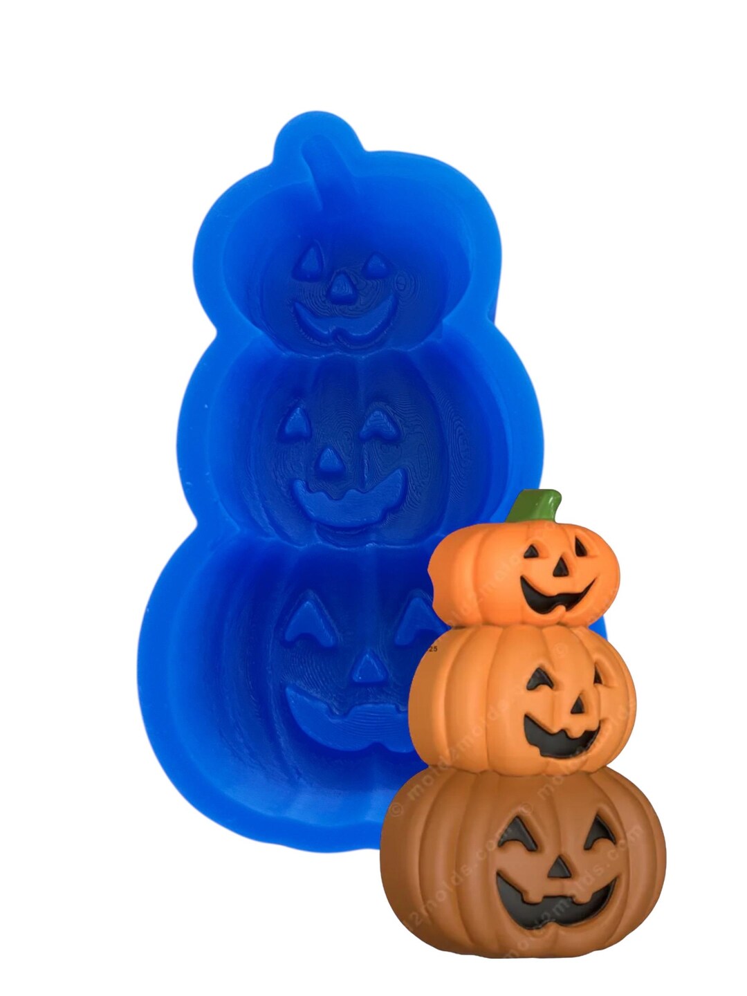 Stacked Halloween Pumpkins Silicone Mold (food Grade) - Etsy