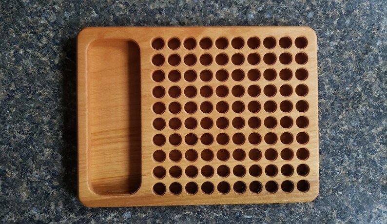 Custom 100 Round Wooden Reloading Block With Tray - Etsy