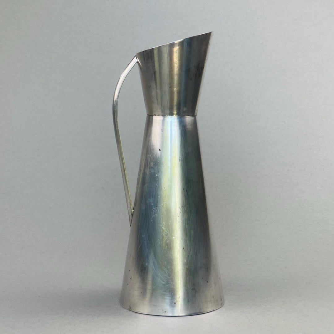 Vintage Silver-plated Pitcher – Rare Mid-century Modern Music Box Jug ...