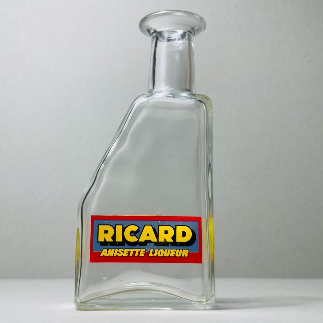 Vintage French Ricard Glass Carafe – 1960s Anisette Liqueur Bottle ...