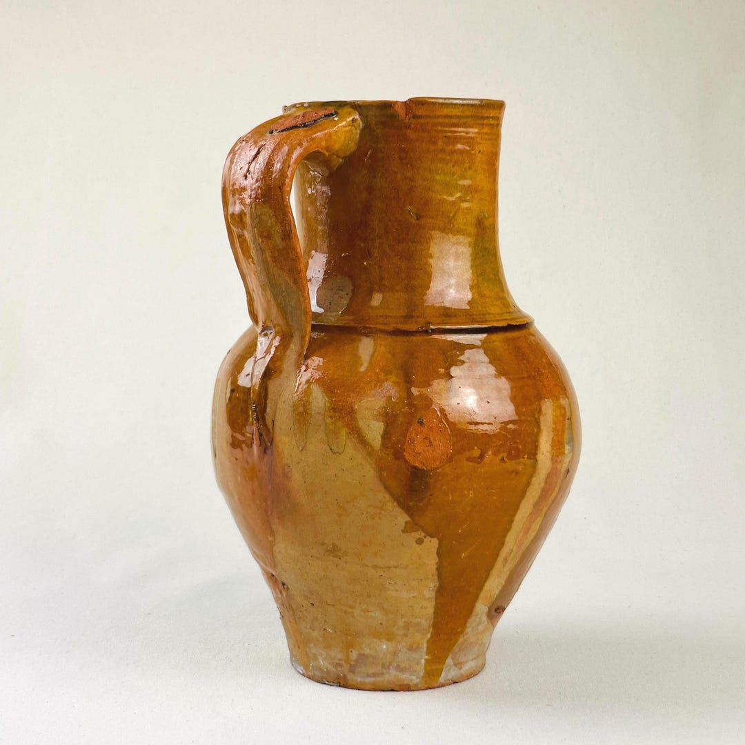 1700s Antique Spanish Terracotta Jug – 18th Century Large Toledo ...