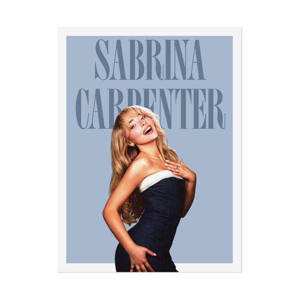 Sabrina Carpenter Posters - Etsy UK