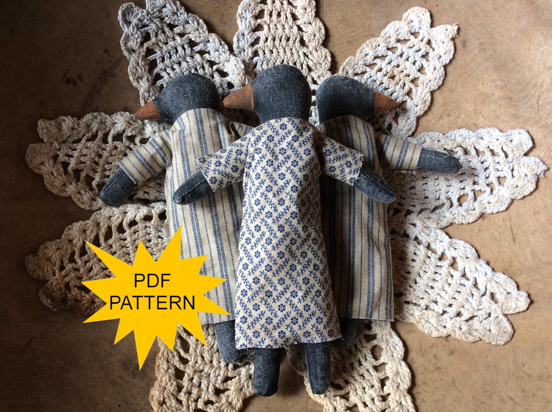 PFD PATTERN: Mini Crow Doll - Etsy