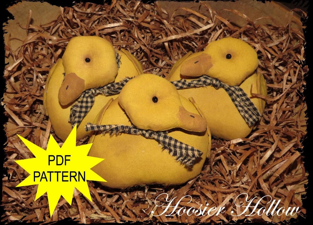 PDF PATTERN: Ducklings Bowl Filler Sewing Pattern - Etsy