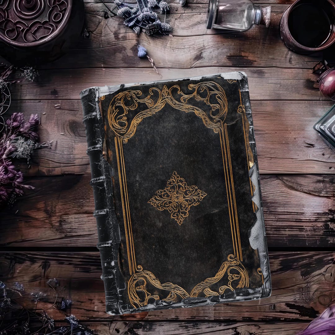 Dark Academia Junk Journal Cover – Ornate Vintage Gothic Design ...