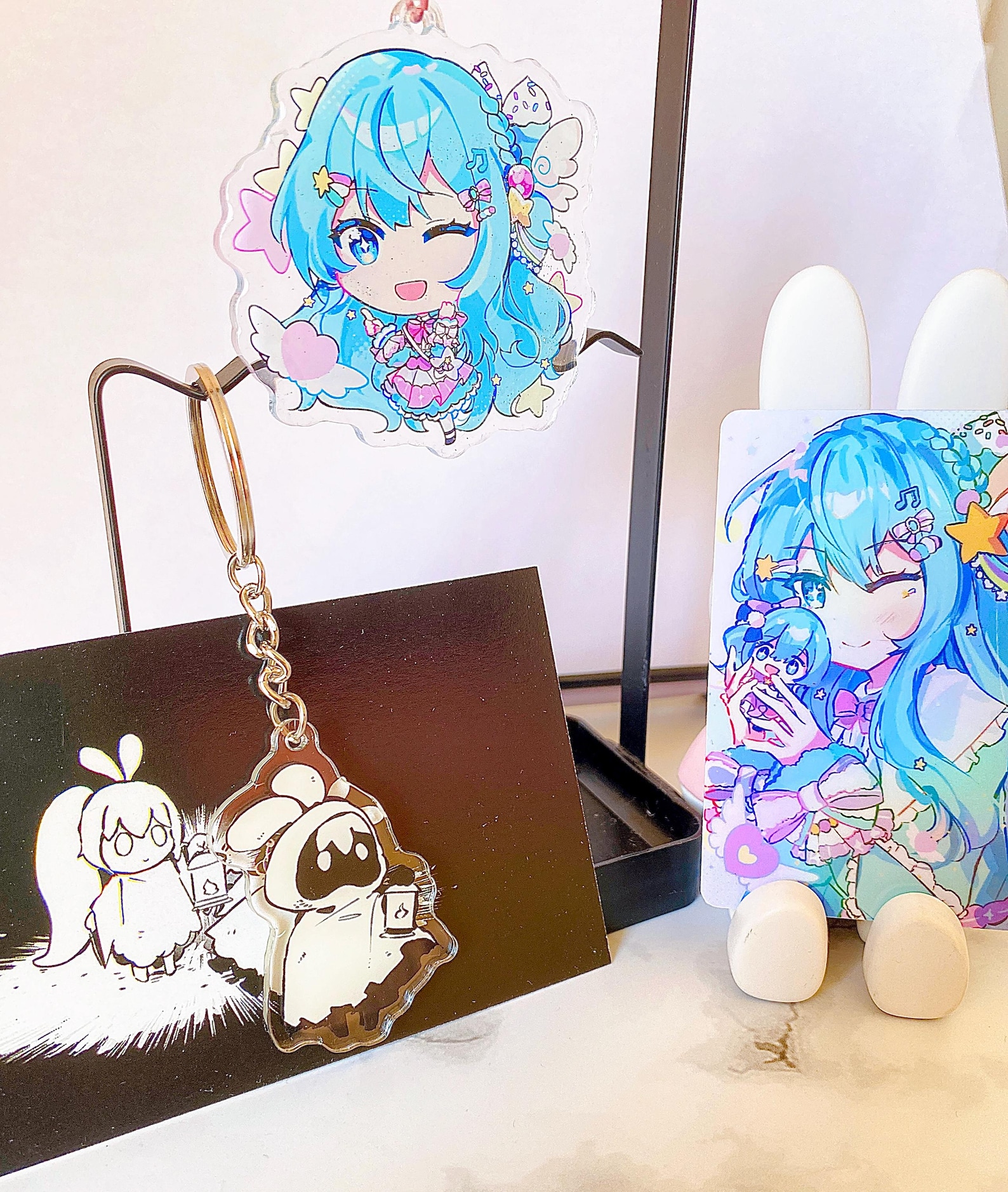 CLEARANCE Hololive - Nanashi Mumei & Hoshimachi Suisei Keychain ...