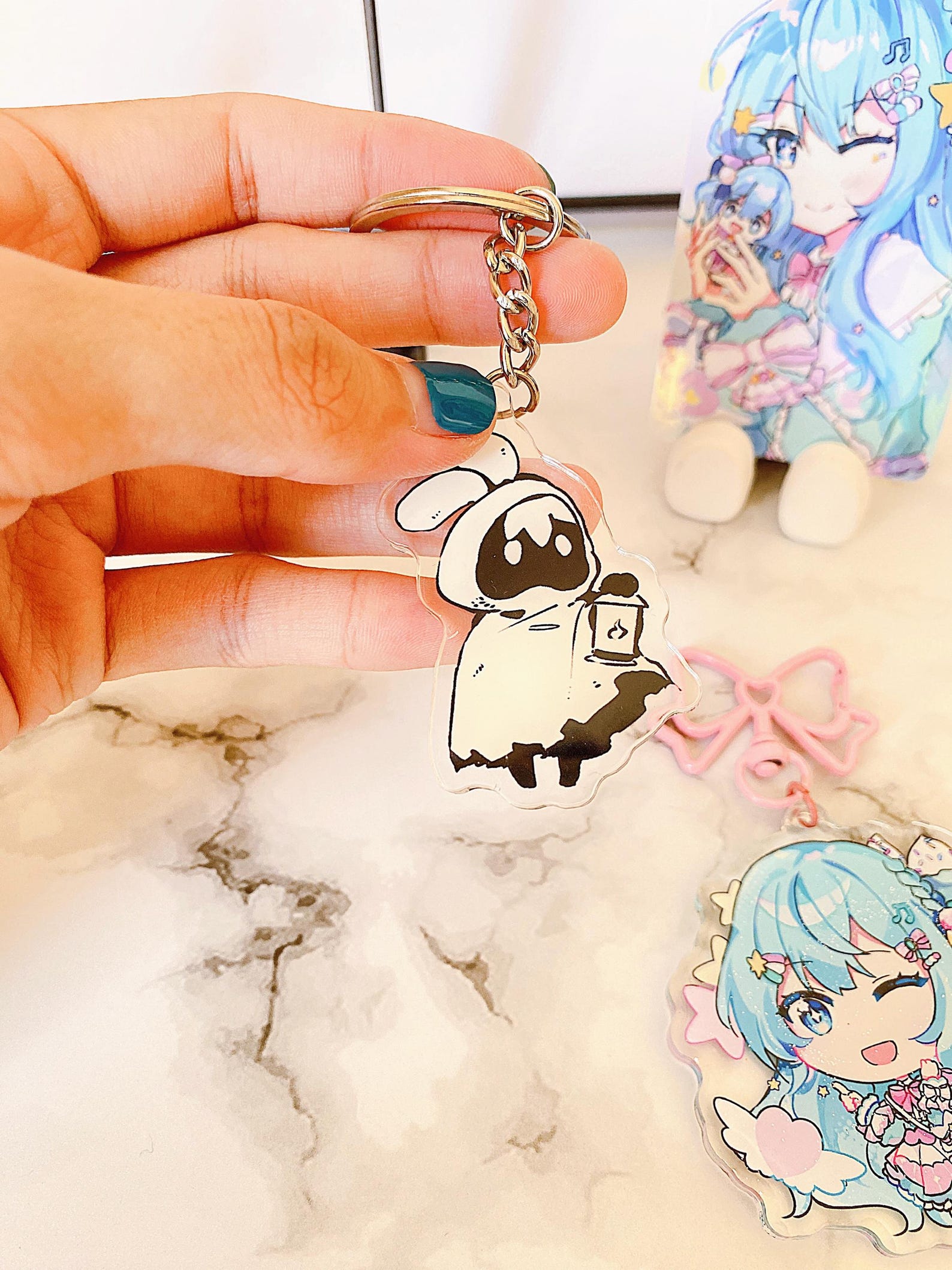 CLEARANCE Hololive - Nanashi Mumei & Hoshimachi Suisei Keychain ...
