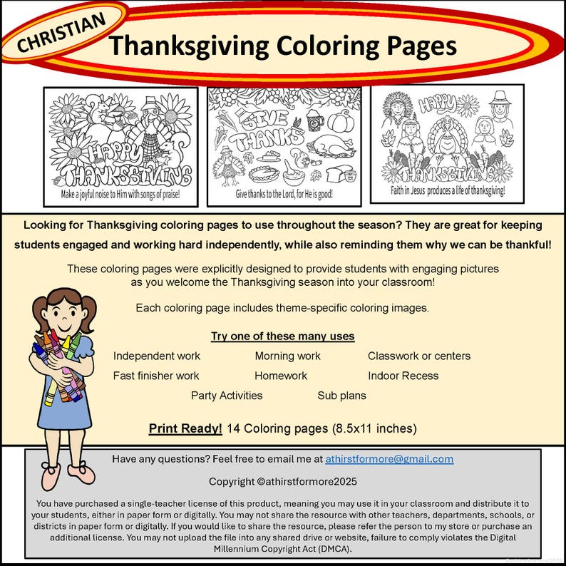 Thanksgiving Christian Coloring Pages Fall Season Bible Worksheets ...