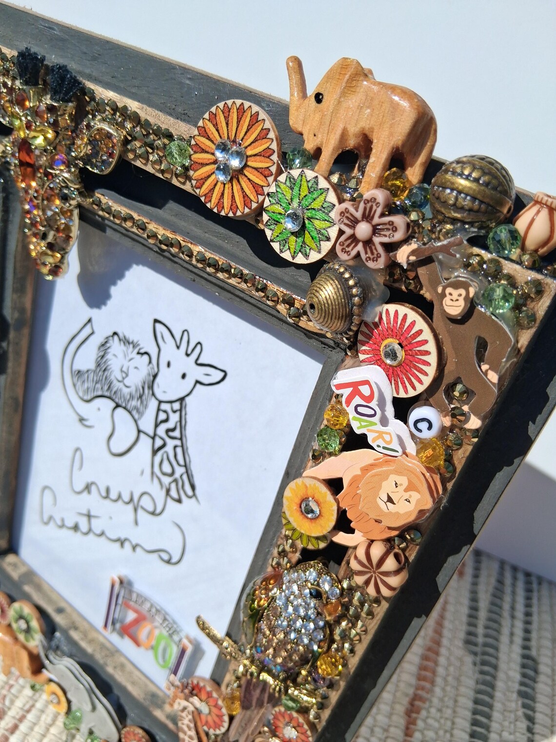 Zoo Picture Frame / Animal Picture Frame / Safari Picture Frame / 5x7 ...