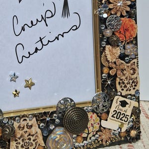 Graduation Picture Frame / 5x7 Photo Frame / Decorated Custom Frame ...