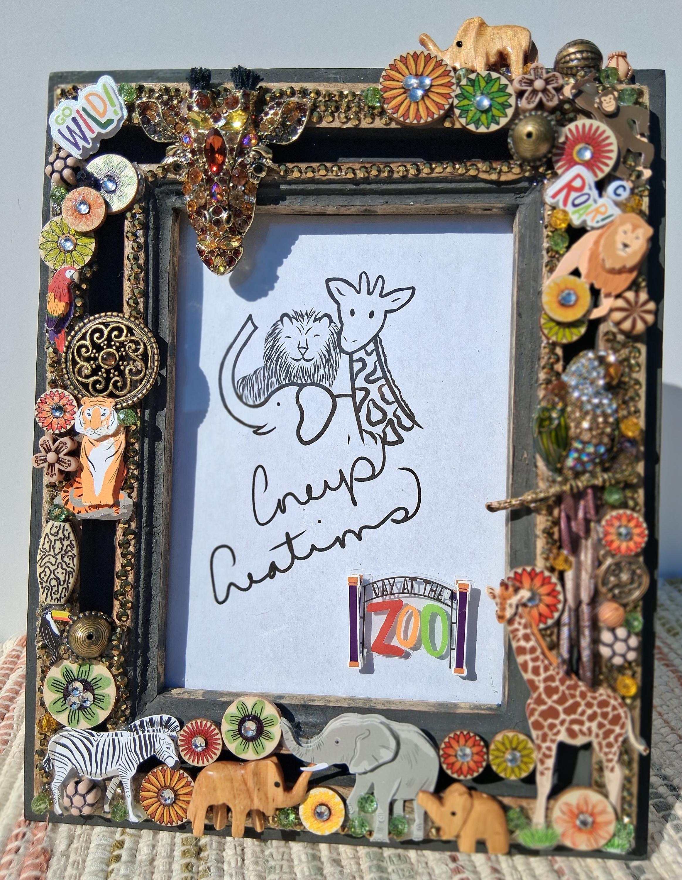 Zoo Picture Frame / Animal Picture Frame / Safari Picture Frame / 5x7 ...