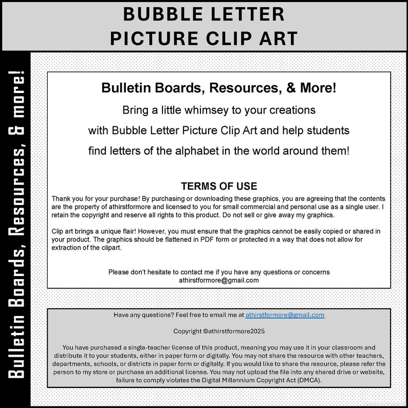 Alphabet Bubble Letters Clip Art - Etsy