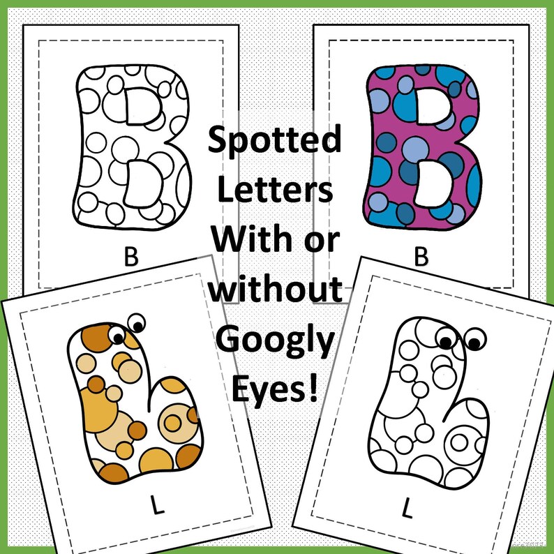 Alphabet Bubble Letter Coloring Pages Simple Border - Etsy